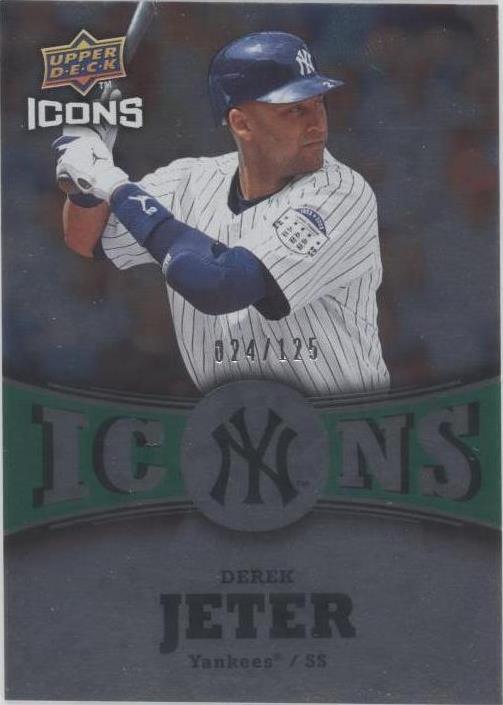 2009 Upper Deck Icons - Icons Derek Jeter #IC-DJ Green /125 for sale ...