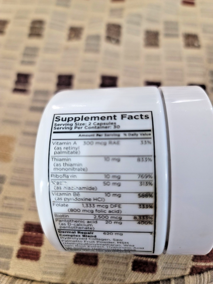 Beverly Hills MD Dermal Repair Complex Supplement 60 Capsules Unopened ...