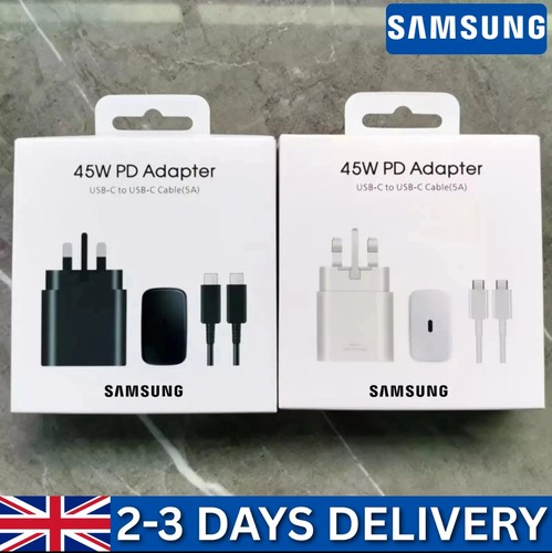 Samsung Galaxy Official 45W Super Fast Charger 2.0 (with USB-C to C ...