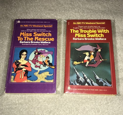 Miss Switch by Barbara Brooks Wallace LOT of 2x YA Horror Paperbacks ...