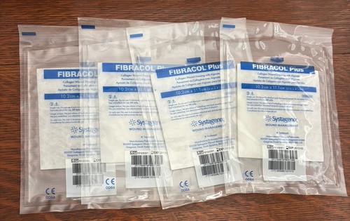 4 Pieces of 3M Fibracol Plus Collagen Wound Dressing with Alginate, 4 ...