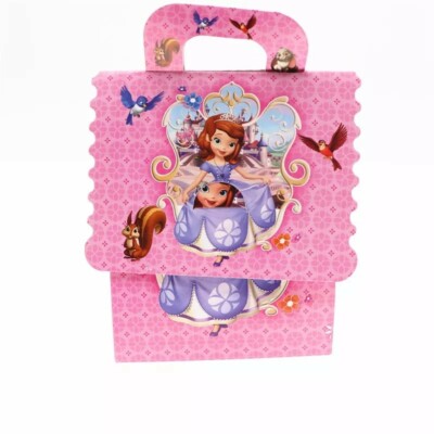 6 Pcs Set, Sofia the first Candy/gift Boxes Kids Birthday Party ...