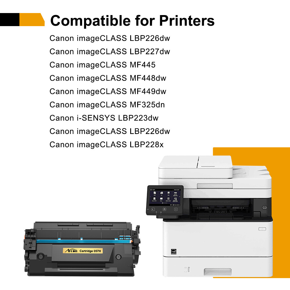 Toner Compatible for Canon 057 057H ImageCLASS MF445dw MF448dw LBP227dw ...