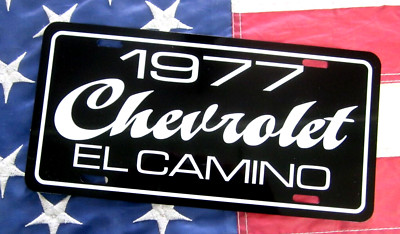 1977 Chevrolet EL CAMINO license plate tag 77 Chevy Super Sport pickup ...
