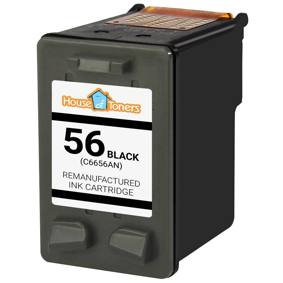 1PK Replaces HP 56 Ink C6656A Black HP FAX 1240 Copier 410 DeskJet 5550 ...