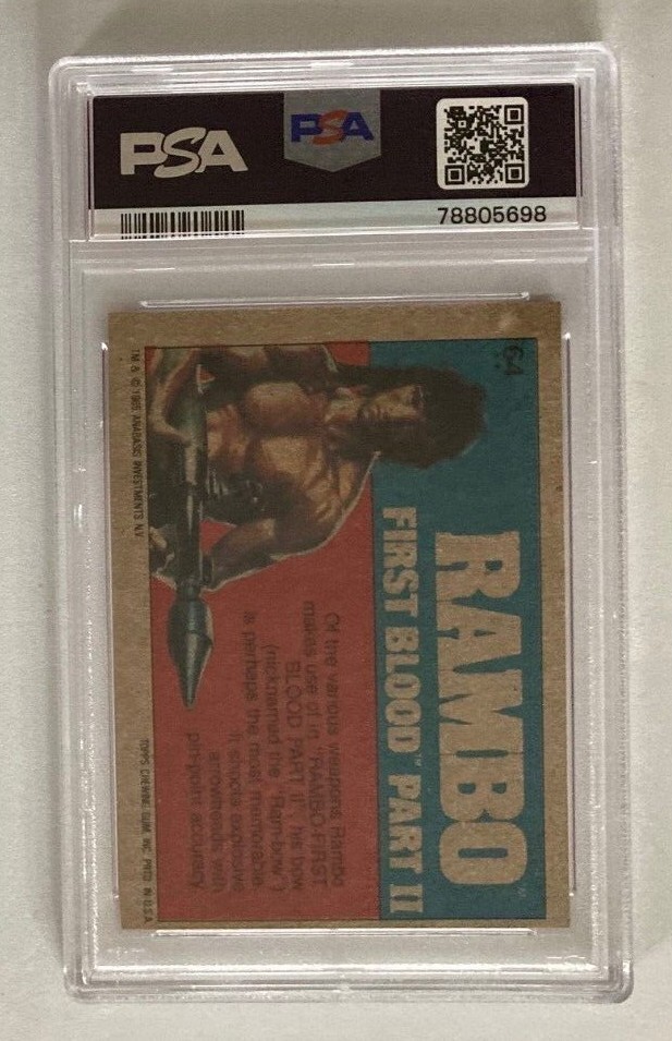 1985 Topps Rambo The "Ram-Bow" First Blood II Card #64 PSA VG-EX 4 | eBay