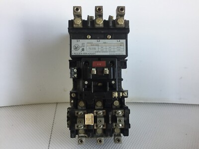 ALLEN BRADLEY 509-DOD SIZE 3 STARTER WITH 120 V COIL AND 120 V RELAY ...