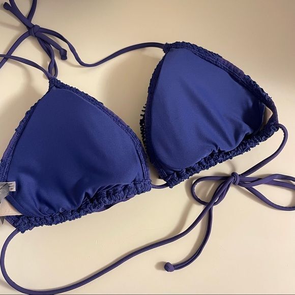 Aerie Ruffle Triangle Bikini Top - Gem