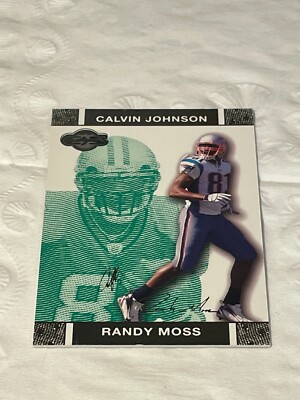 2007 Co-Signers Green Changing Faces Gold Randy Moss Calvin Johnson ...