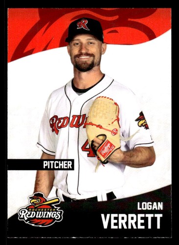 Logan Verrett 2022 Choice Rochester Red Wings #22 Rochester Red Wings ...
