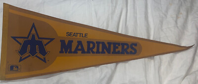 MLB Vintage Pennant - Seattle Mariners - Full 30” - Brown And Blue | eBay