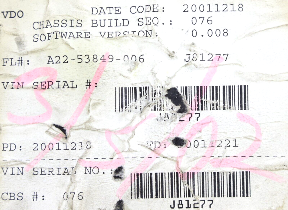 Freightliner Instrument Cluster Speedometer | A22-53849-006 | eBay