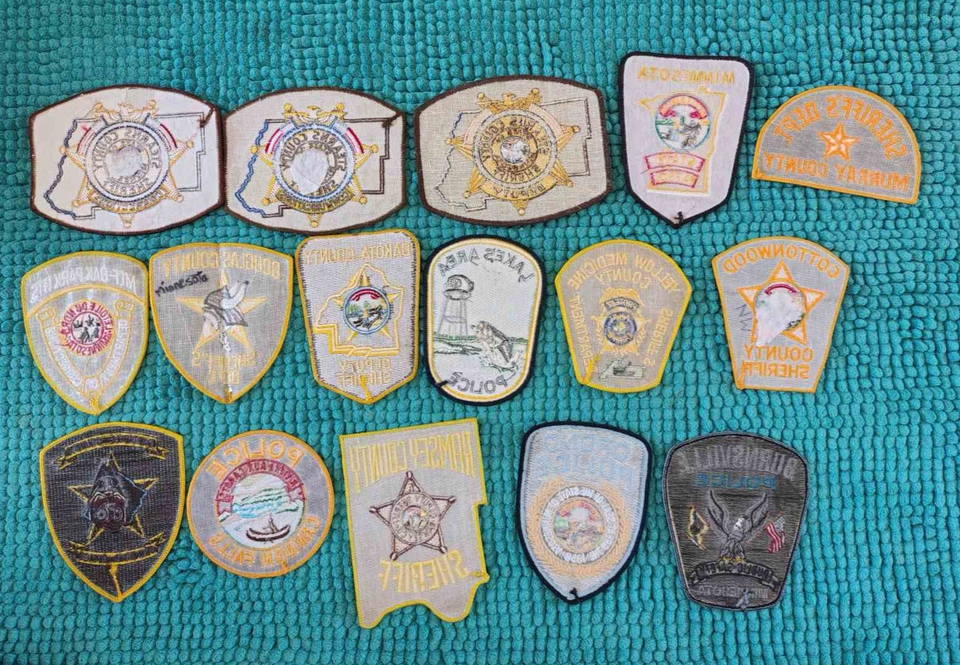 POLICE SHERIFF PATCH MINNESOTA - LOT COLLECTION 16 PATCHES | eBay