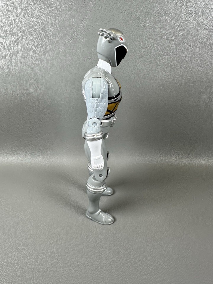 Power Rangers Dino Charge Graphite Ranger Silver Grey Figure Loose | eBay