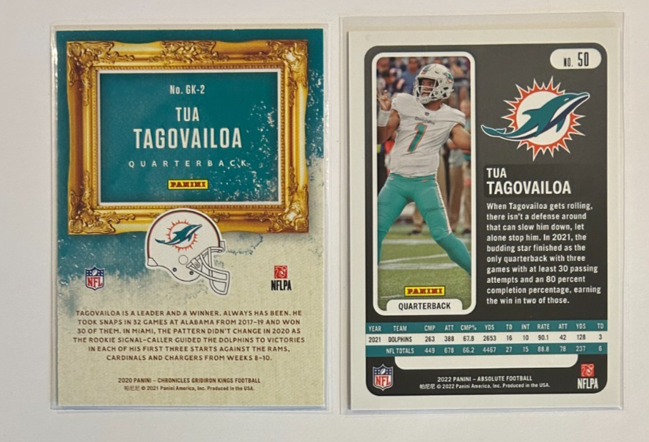 Tua Tagovailoa 2020 Panini Chronicles gridiron Kings RC #GK-2 + Nice ...