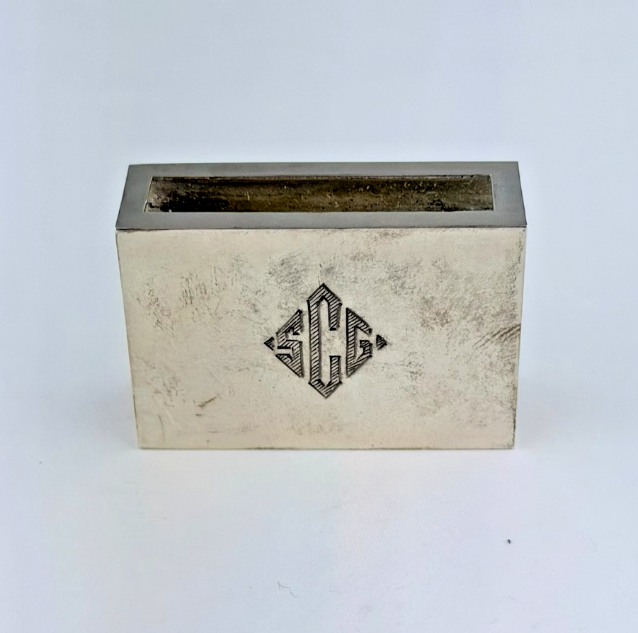 Tiffany Match Box Holder and Trinket Dish Sterling ~Mono~ #121556 (55 ...