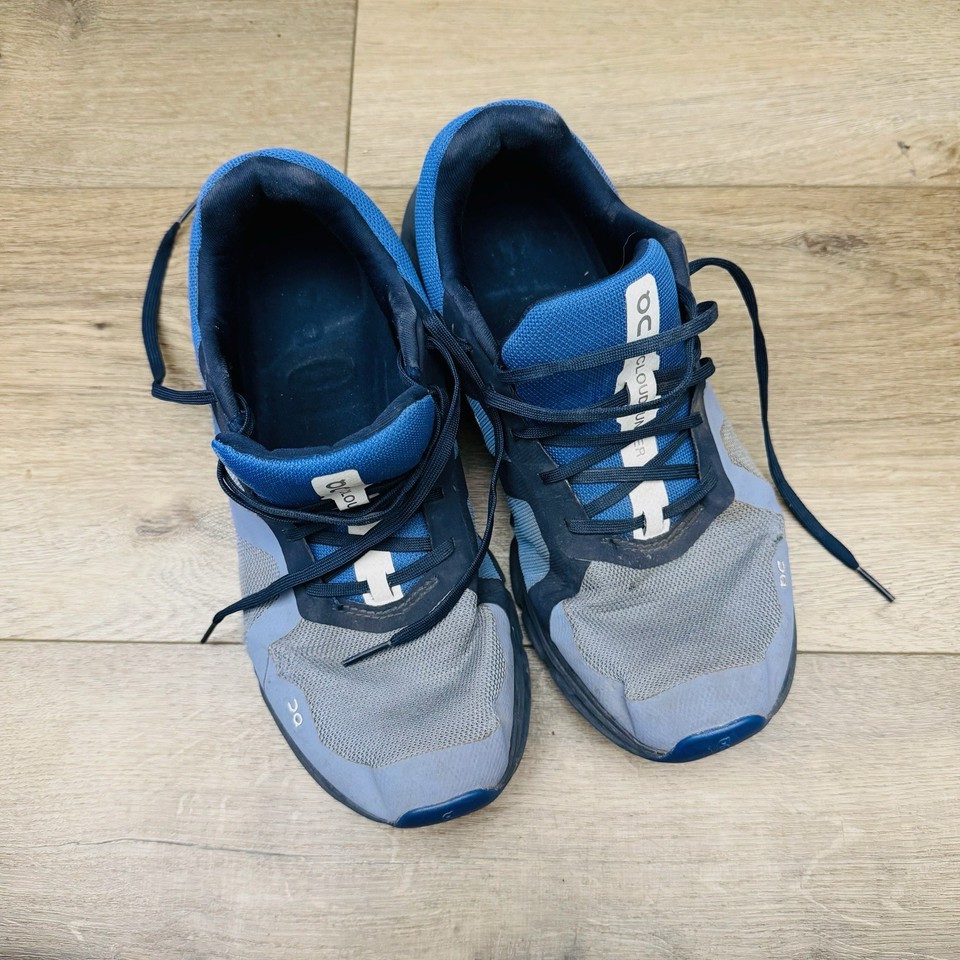 On Cloud runner Gray And Blue Running Shoe Men’s Size 8 | eBay