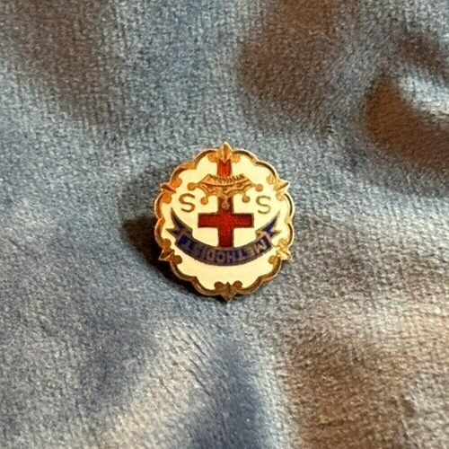 Vintage Blue and Red Enamel METHODIST S.S. SUNDAY SCHOOL Lapel Pin ...