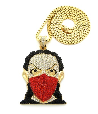 RILEY BOONDOCK PENDANT WITH 36" 4mm BOX CHAIN or FRANCO CHAIN | eBay