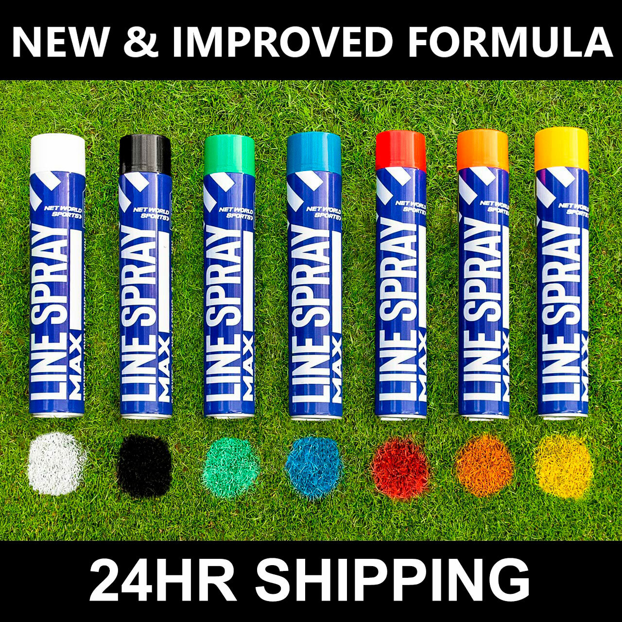 750ml Line Marking Spray Paint | 7 Colours *MEGA VALUE 6/12 PACK or ...