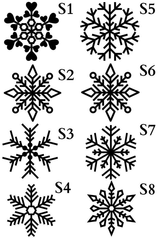 SNOWFLAKES Designs Metal Stamp Marking Steel Die Impact Punch Stamp ...