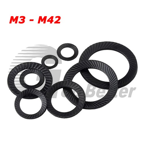 M3 - M42 Schnorr Safety Washers Serrated Locking Spring Disc Washer ...