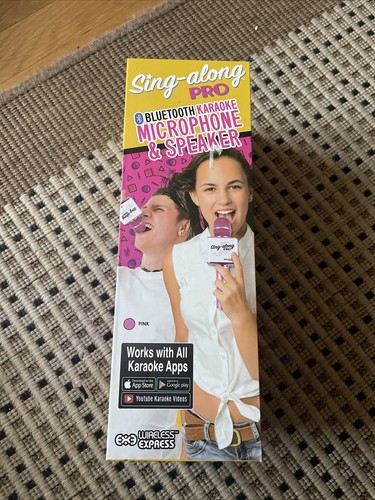 SING ALONG PRO WIRELESS BLUETOOTH KARAOKE HANDHELD MICROPHONE - PINK | eBay