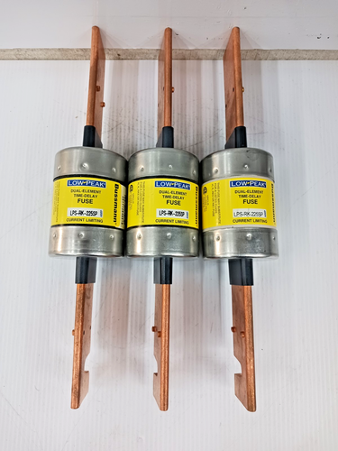 Lot Of 3) Bussmann Low Peak 225A Dual-Element Time-Delay RK1 Fuse LPS ...
