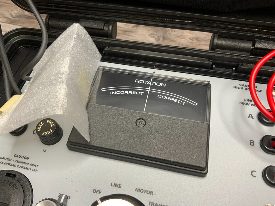 Megger Phase and Motor Rotation Test 560060 (READ DESCRIPTION) | eBay