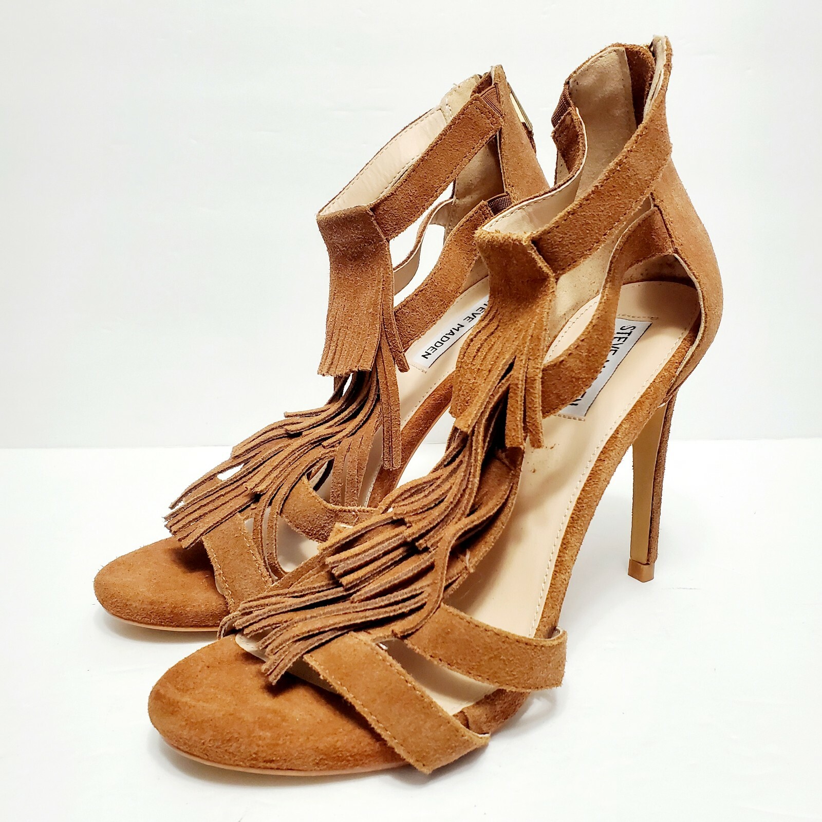 STEVE MADDEN Women's Brijett Brown Suede Leather High… - Gem