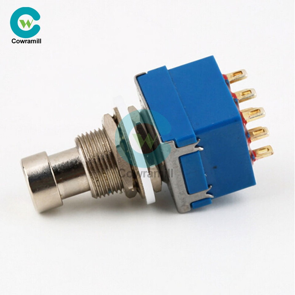 1-10PCS Foot Switch 9-pin 3PDT Guitar Effects Pedal Stomp Box Switch ...