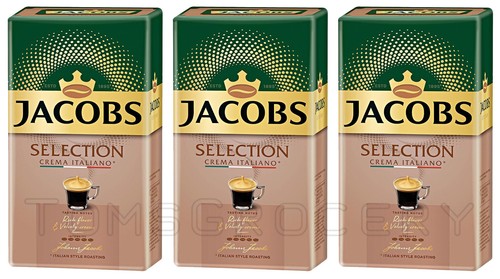 3 JACOBS SELECTION CREMA ITALIANO Ground Coffee Packs 500g 18oz | eBay