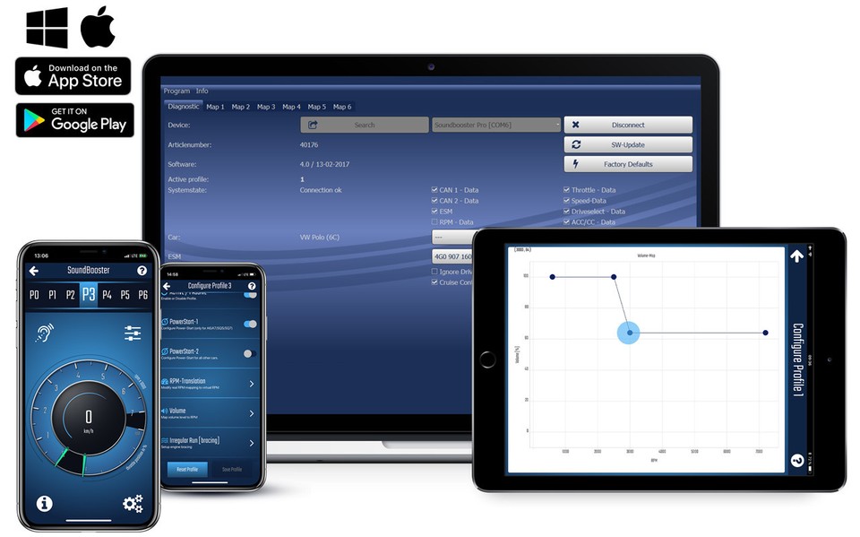 Original Kufatec Sound Booster Active Module + Module For VW Sharan 7N ...