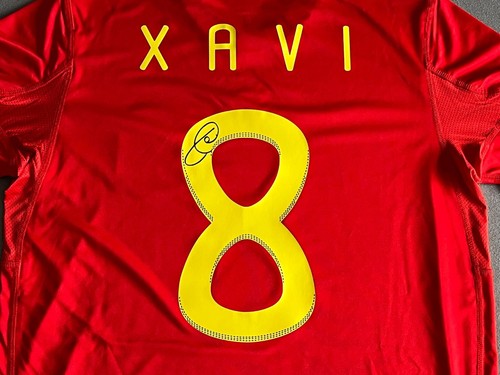Xavi Signed Autographed Spain Jersey ICONS COA | eBay