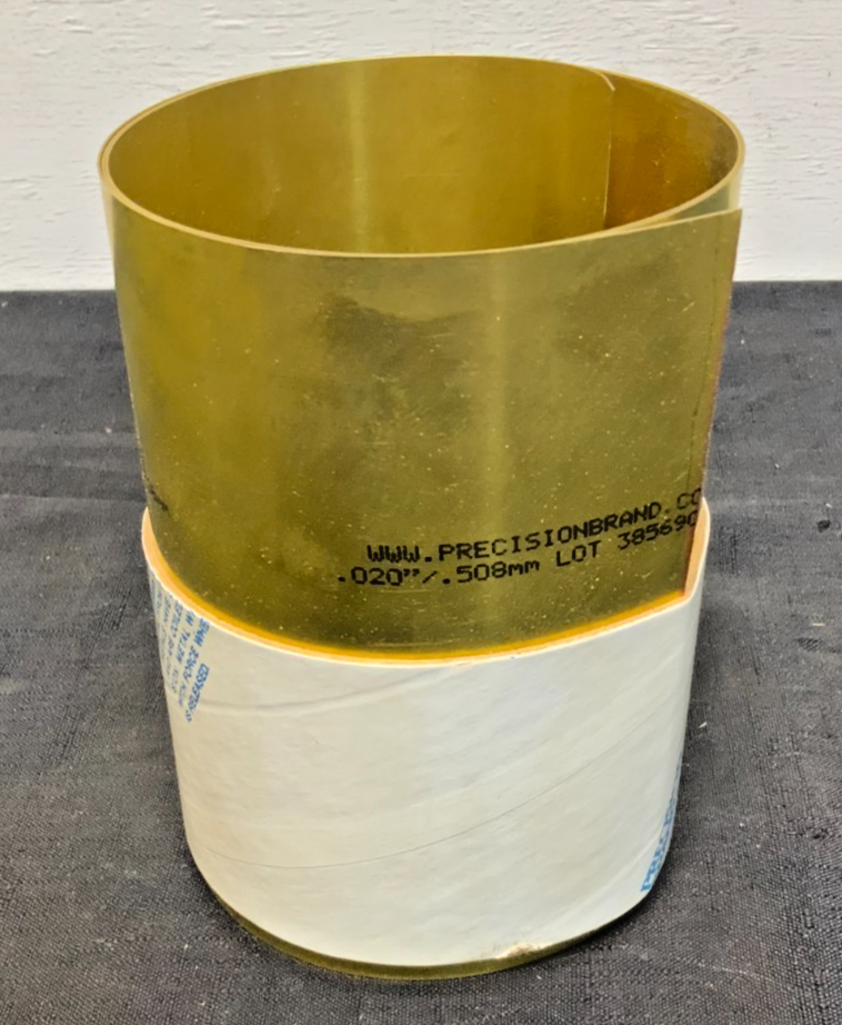 Lot of 3 Precision Band 17670 Brass Shim Stock 6"x60".020G 263B | eBay