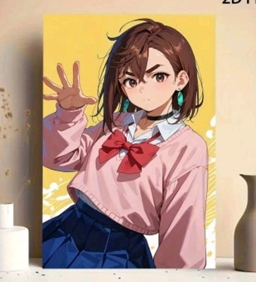 Momo Ayasa Dan Da Dan Anime Tifa Hentai Waifu Karate Wall Metal Tin Art ...