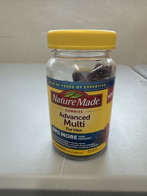 NEW Nature Made Advanced Multi For Him Gummies Supplement SEALED 2025 ...