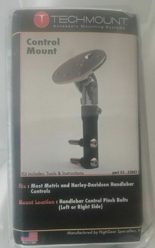 TechMount Handlebar Control Mount 4 Garmin ZUMO 660 GPS Harley / Metric 3-31001C | eBay Australia