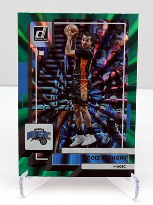 2022-23 Panini Donruss Green Holo Laser Card #82 Cole Anthony - Magic ...