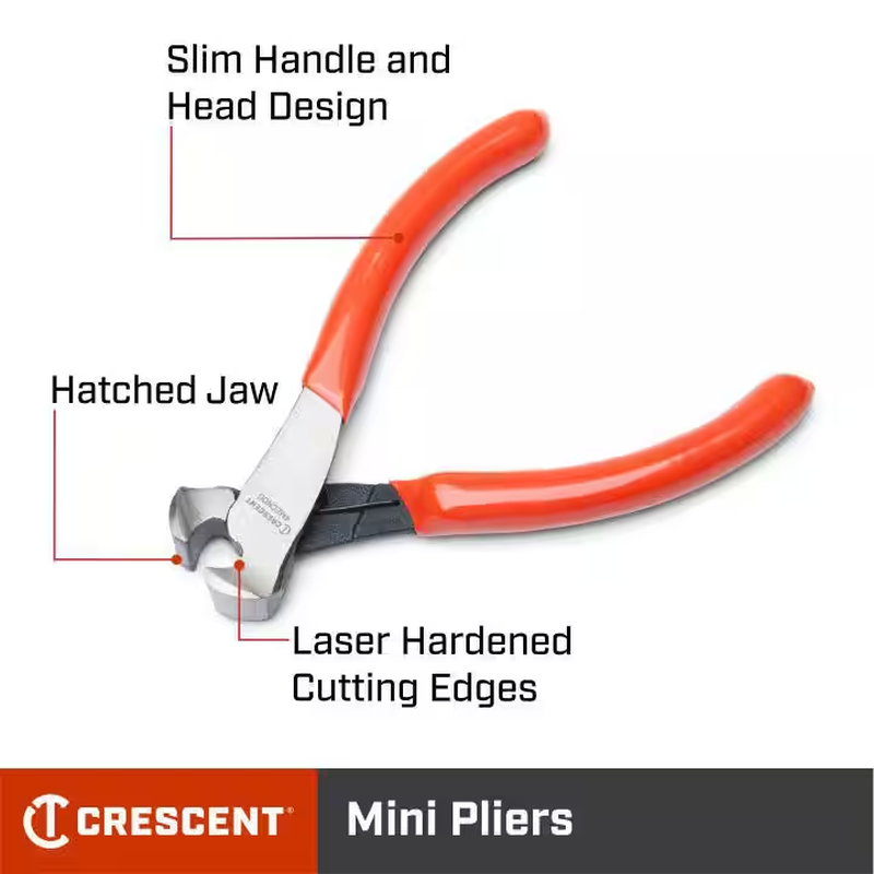 4 In. Mini End Nipper Pliers with Dipped Grips | eBay