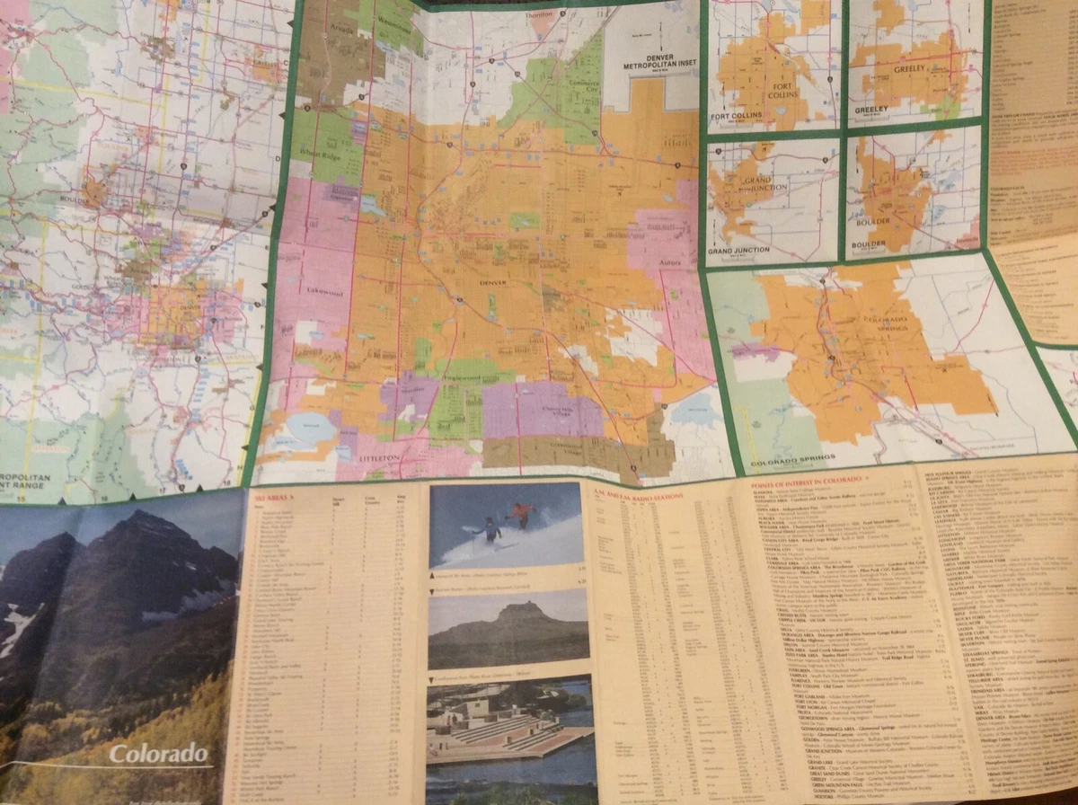 Colorado State Road Map