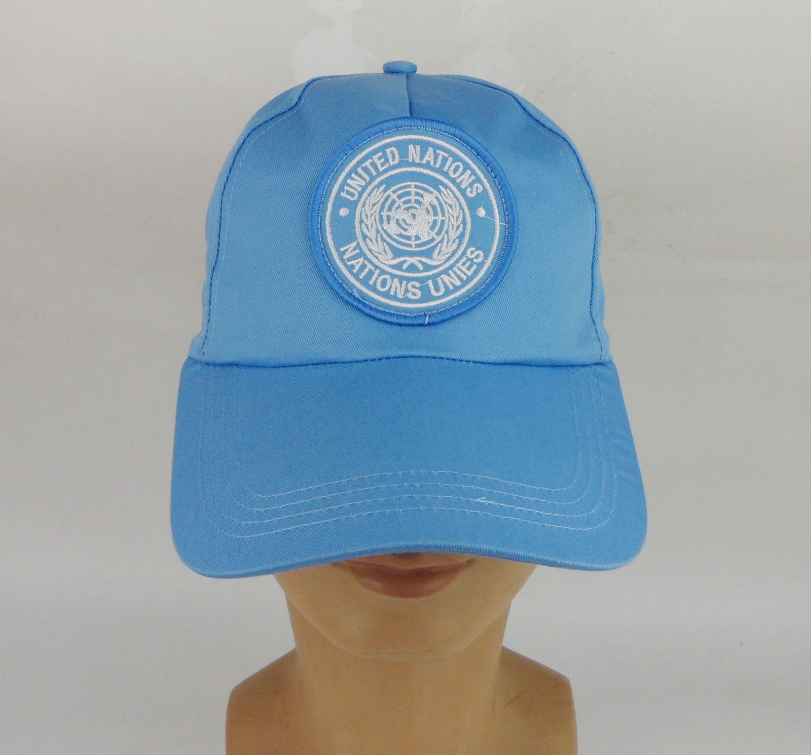 UNITED NATIONS PEACEKEEPING FORCES BLUE BASEBALL CAP PKO UN BLUE HAT ...