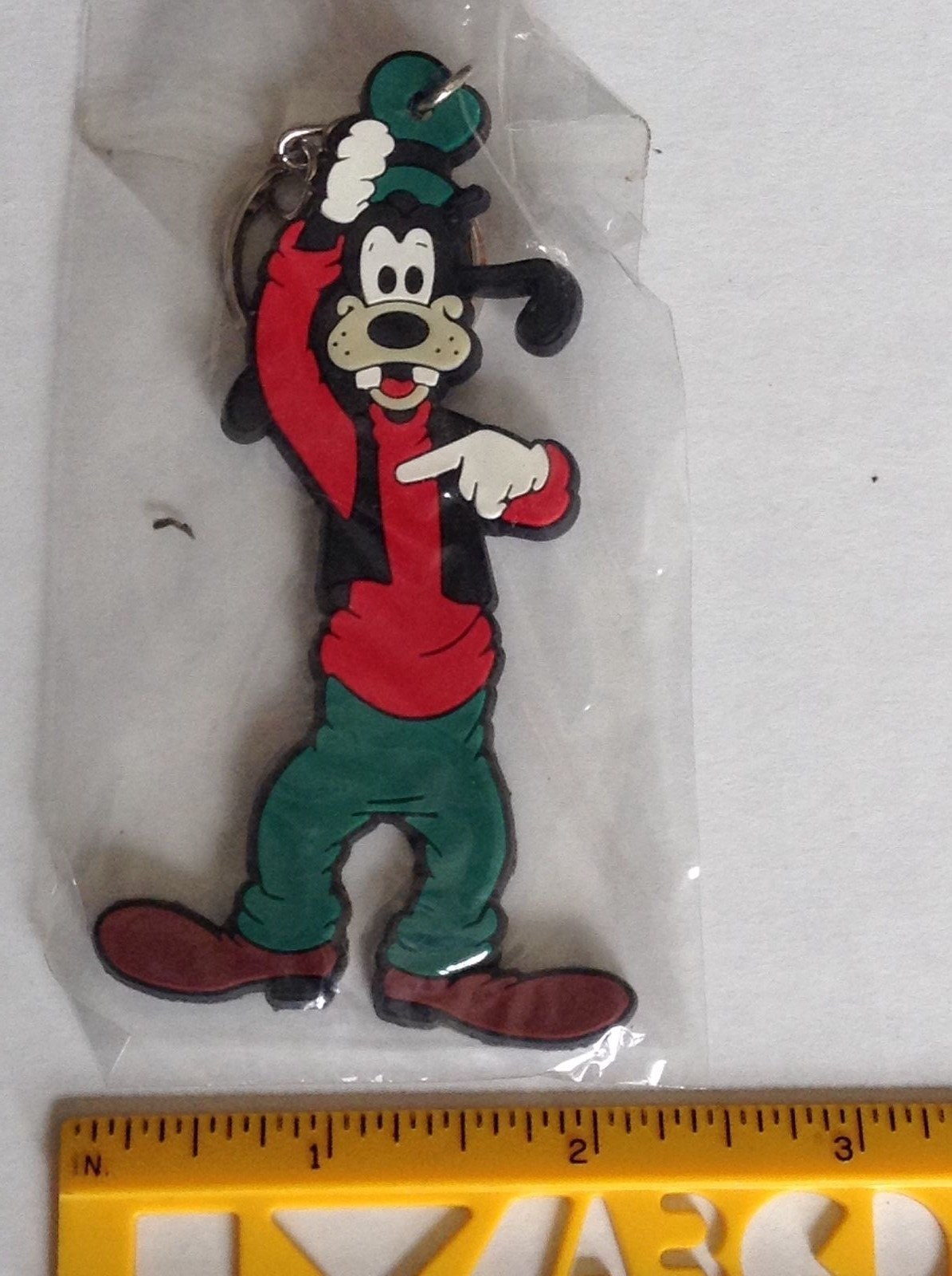 Goofy Authentic Rubber Key chain New In Package NIB 3" | eBay