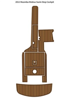 2012 Moomba Mobius Swim Platform Cockpit Pad Boat EVA Foam Faux Teak ...