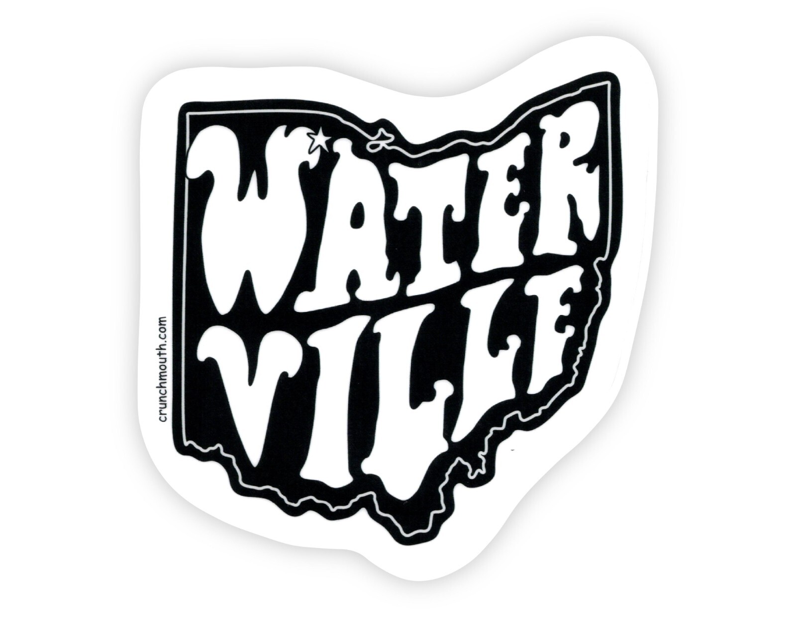 WATERVILLE OHIO STATE MAP STICKER | eBay