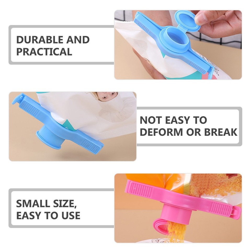 48 pcs Chip Bag Clips Food Sealing Clips Reusable chip clips bag clips ...