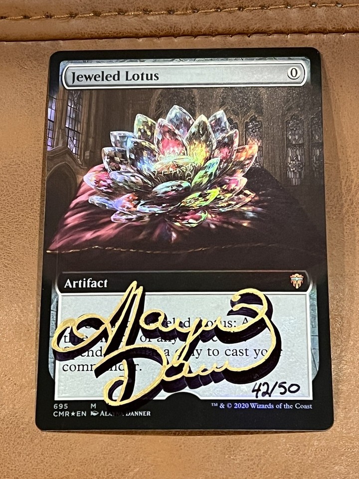 Foil Extended Art Jeweled Lotus Artist Proof AP Alayna Danner signed ...