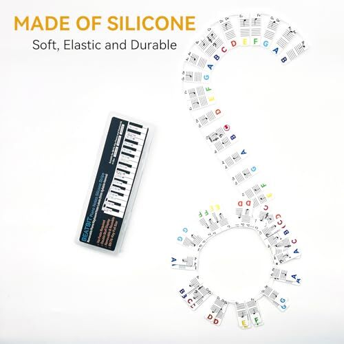 Piano Note Strips with Black Keys, Fit 88/76 Key Piano Keyboard ...