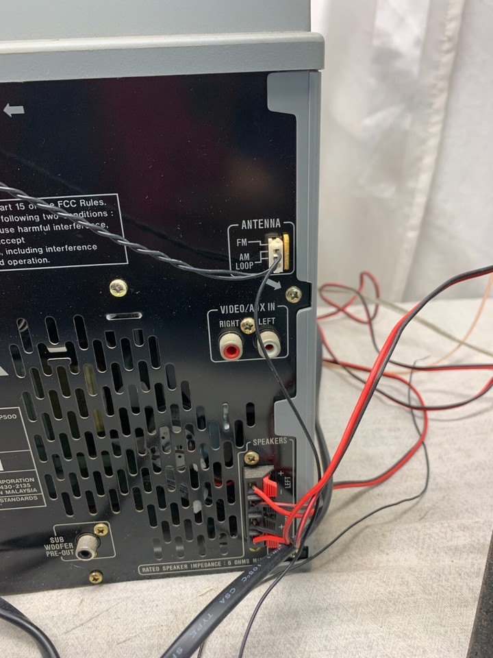 Sharp XL-HP500 VTG Micro Component Stereo System Tuner Cassette & 3 CD ...