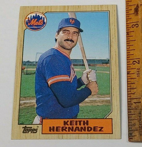 1987 350 Keith Hernandez Mets 1 Topps Baseball Card MLB Rare Vintage | eBay